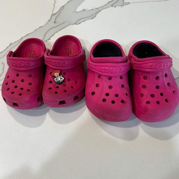 CROCS | Shoes | 2 Pairs Of Pink Crocs | Poshmark